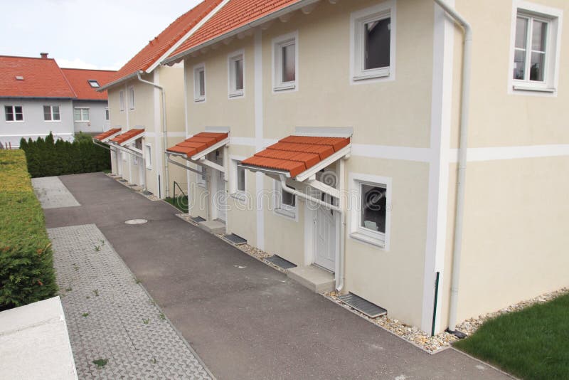 Housing development stock photo. Image of house, prefabricated - 18250474