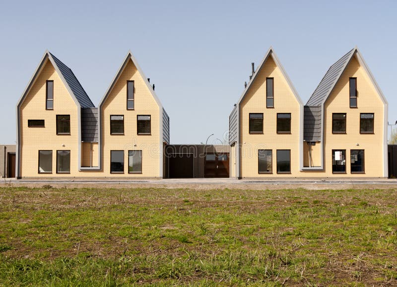 Modern housing development stock photo. Image of live - 32808258