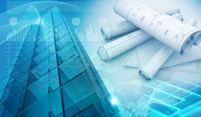 Housing Development Concept Background Stock Illustration ...