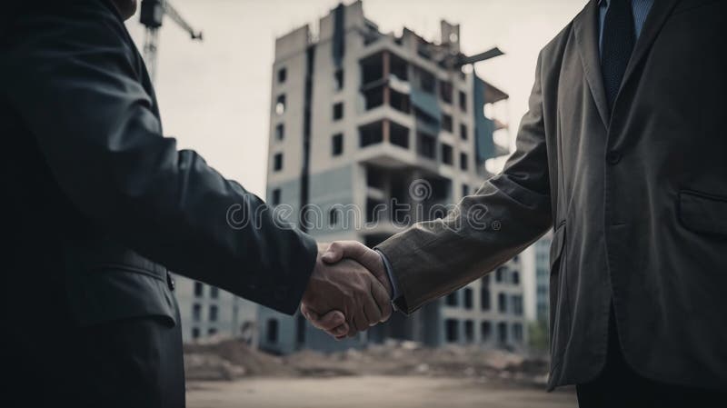 Housing Development and Investment Business - Businessmen Handshake ... Housing Development and Investment Business - Businessmen Handshake ...