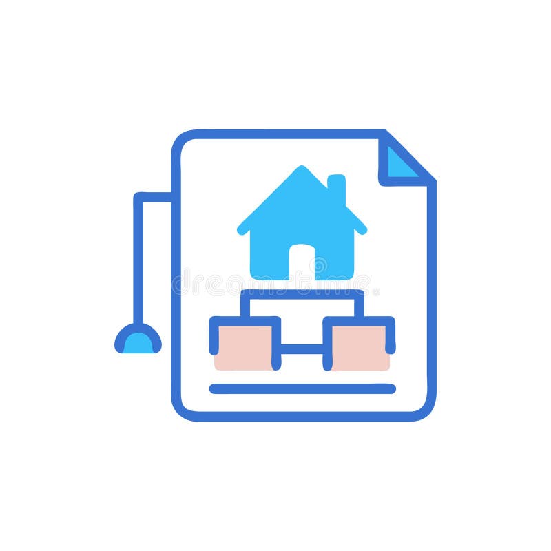 Housing Development Plan Icon for Resource Allocation Stock ...