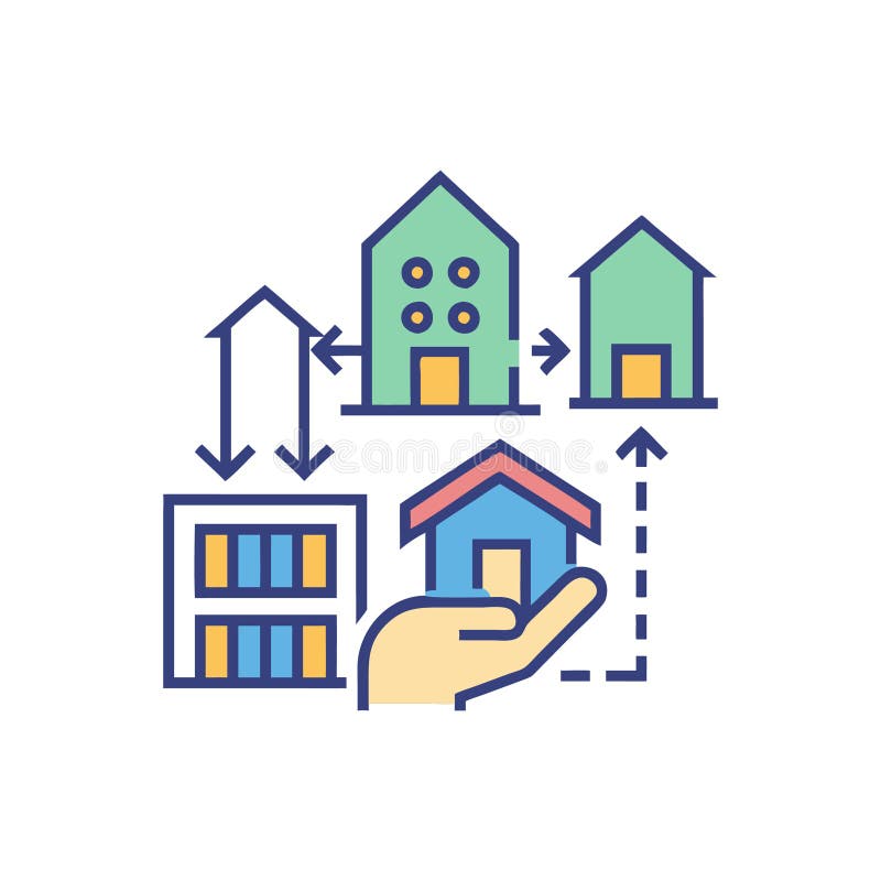 Housing Development Program Icon for Policy Support Stock Photo ...