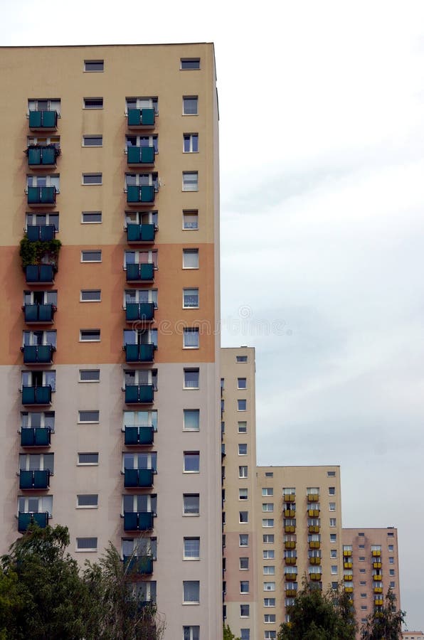 Housing Development with Tower Blocks Stock Photo - Image of city, high ...