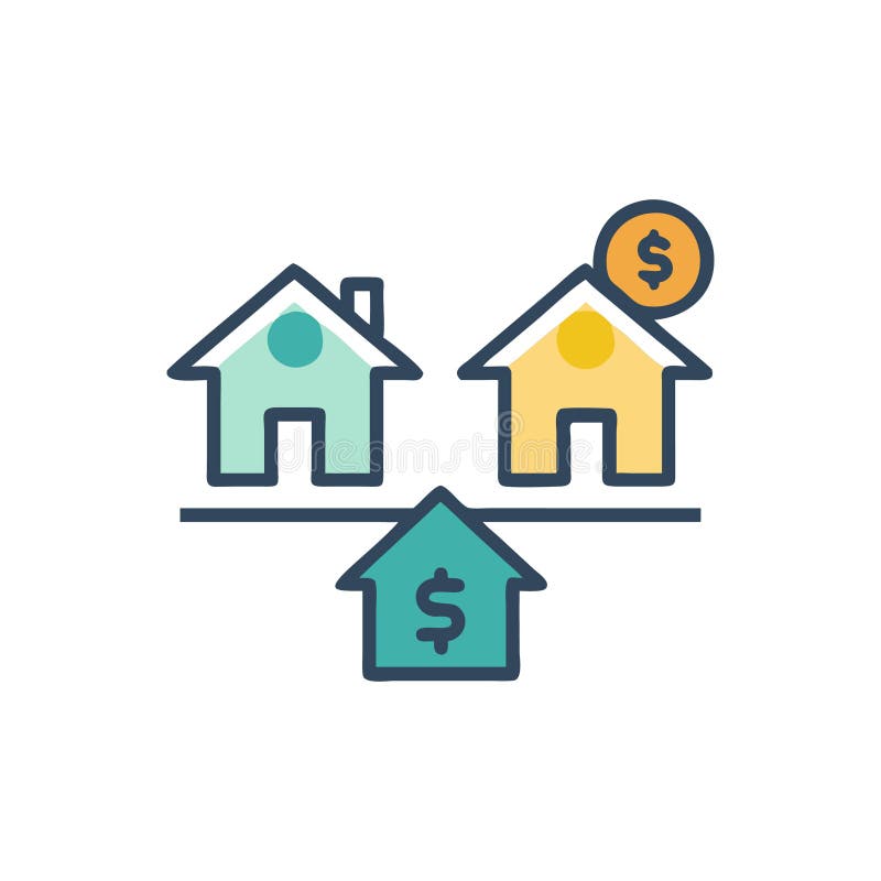 Housing Equity Icon for Affordable Access Stock Photo - Illustration of ...