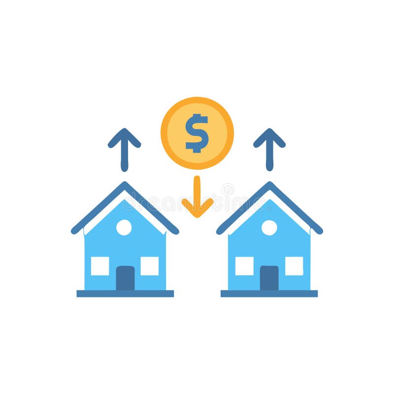 Housing Equity Icon for Fairness Stock Illustration - Illustration of ...