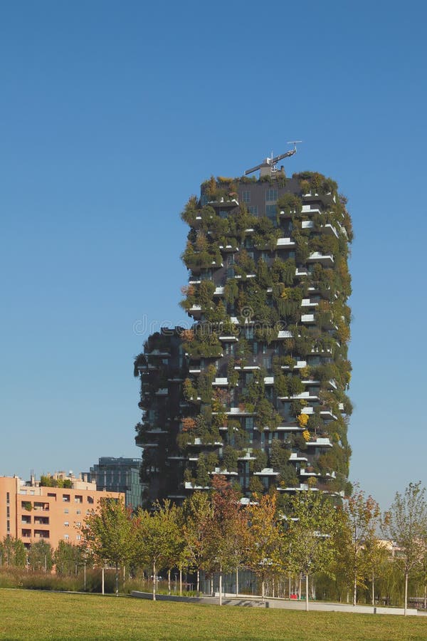 Milan, Italy - Sep 27, 2018: Housing Estate Bosco Verticale Editorial ... Milan, Italy - Sep 27, 2018: Housing Estate Bosco Verticale Editorial ...