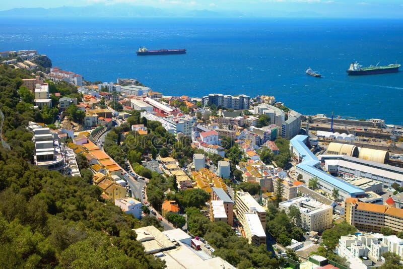 Housing Estate in Gibraltar. Stock Photo - Image of ships, view: 79432040