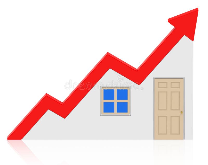 Housing market growth stock illustration. Illustration of estate - 49770874