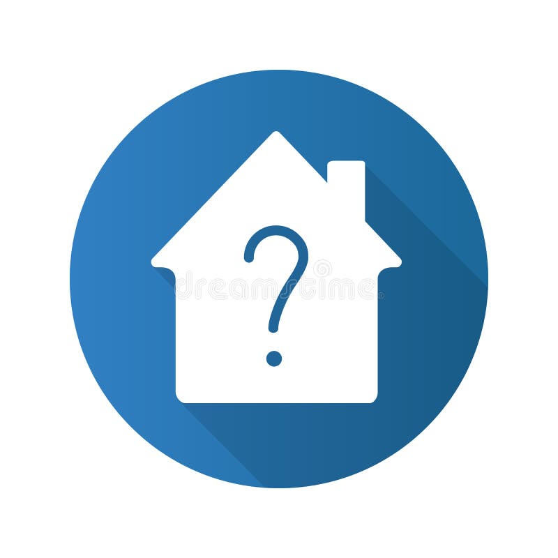 Housing Problems Flat Design Long Shadow Glyph Icon Stock Vector ...
