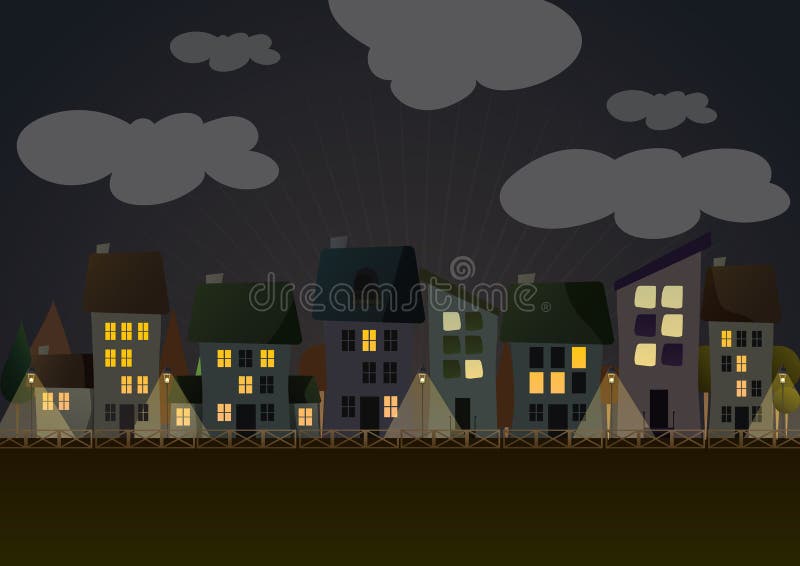 Housing Residential. Vector Illustration Decorative Background Design ...