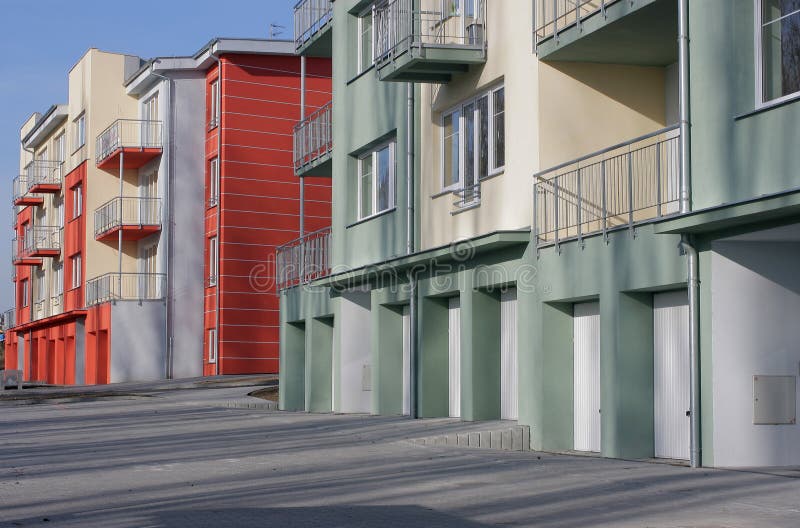 Housing unit 2 stock image. Image of building, unit, colors - 4528727