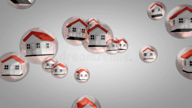 Housing Value Bubble Concept Animation. Stock Footage - Video of dream ...