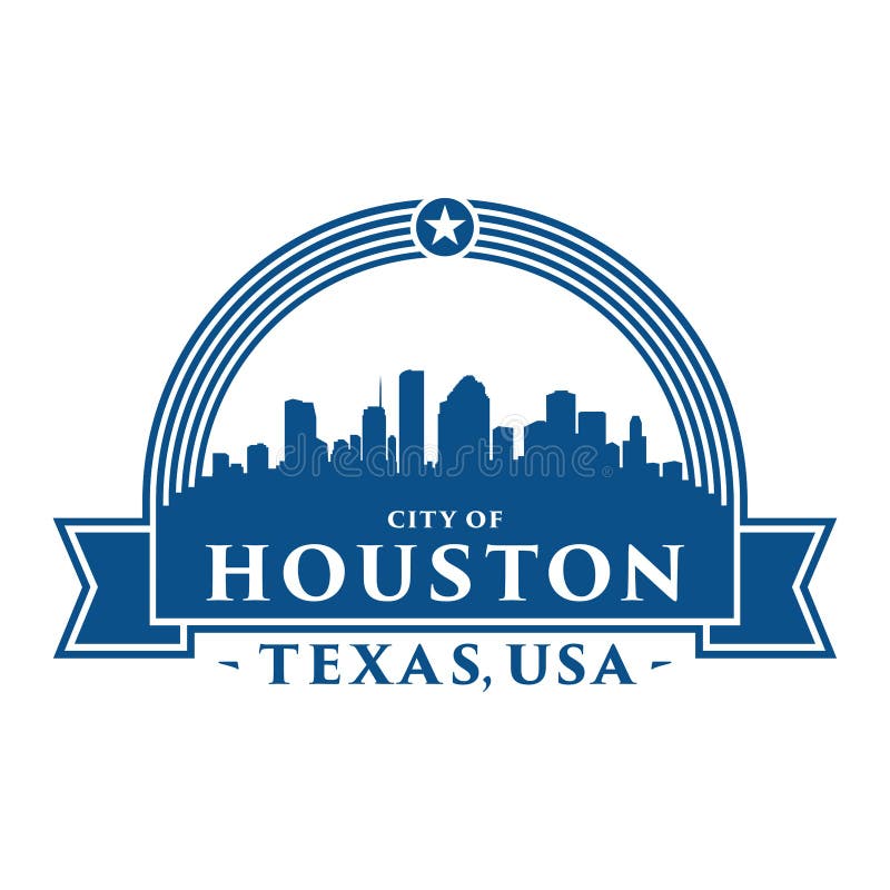 Houston Skyline Vector Logo Stock Illustrations – 91 Houston Skyline ...