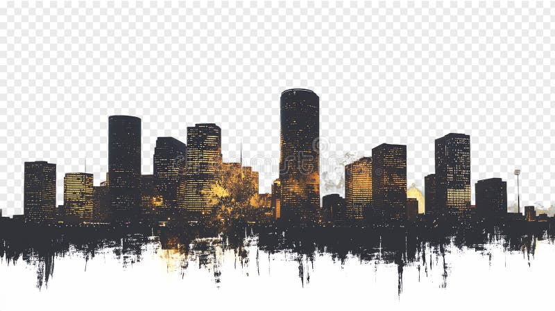 Houston city skyline stock image. Illustration of skyscraper - 341480325
