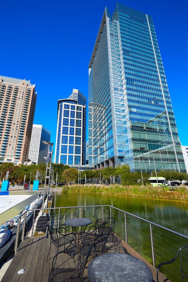 Houston Discovery Green Park in Downtown Stock Photo - Image of park ...