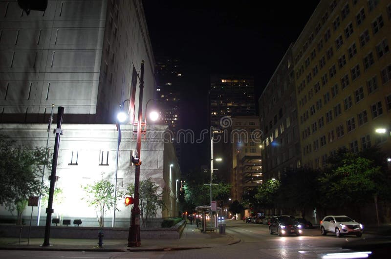 Houston stock image. Image of life, city, night, houston - 139592873