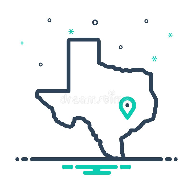 Mix Icon for Houston, Texas and Region Stock Vector - Illustration of ...
