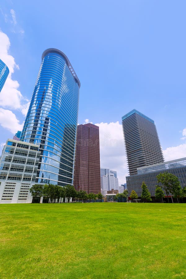 Houston Skyline Cityscape in Texas US Stock Image - Image of financial ...