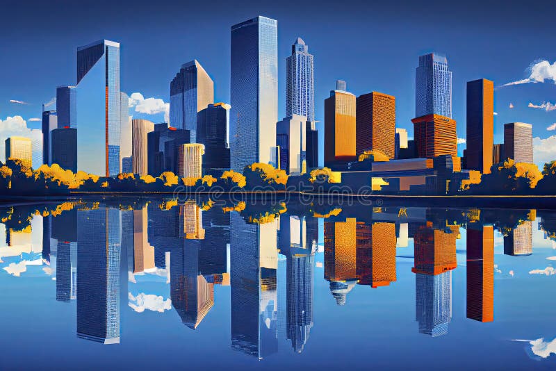 Houston Skyline Outline Stock Illustrations – 139 Houston Skyline ...