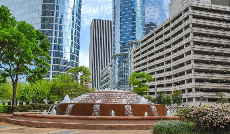 Houston Skyscrapers on a Sunny Day, Texas Editorial Photo - Image of ...