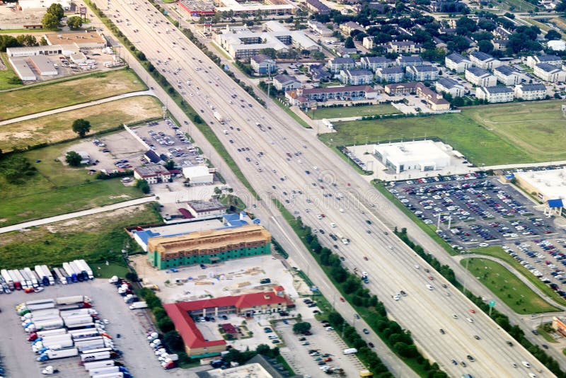 Houston, Texas Aerial stock photo. Image of road, architecture - 151022574