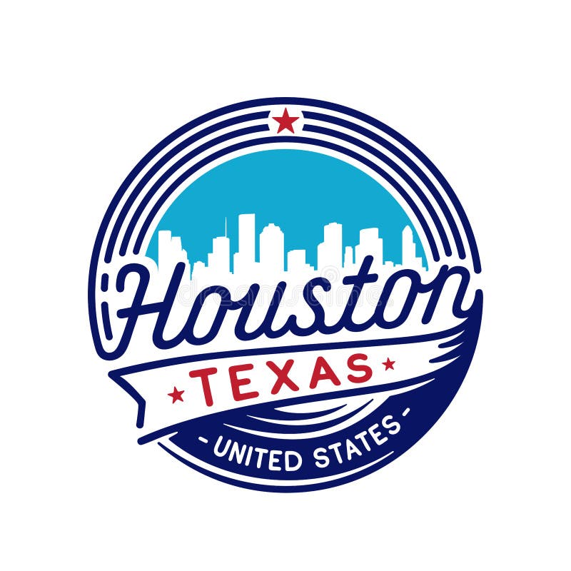 Houston Skyline Vector Logo Stock Illustrations – 72 Houston Skyline ...