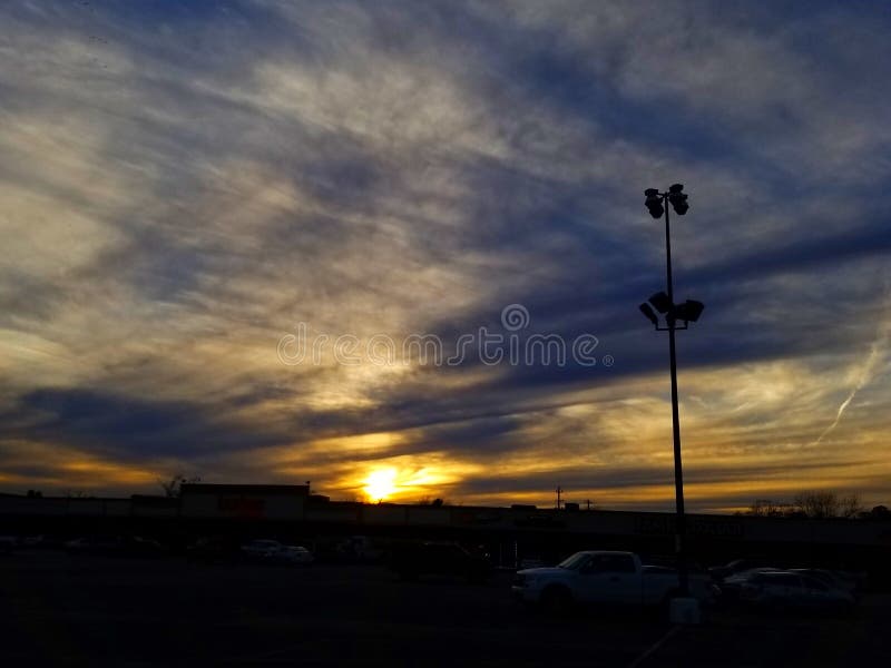 Houston Texas Outdoors River Water Sunrise Sunset Sky Stock Photo ...