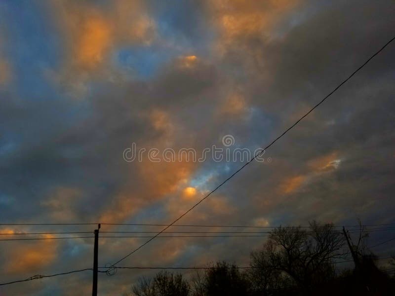 Houston Texas Outdoors River Water Sunrise Sunset Sky Stock Image ...