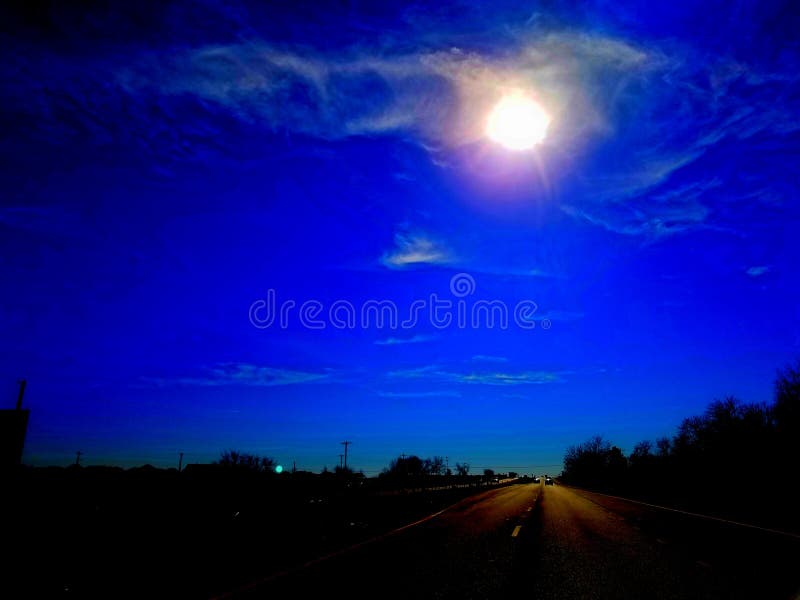 Houston Texas Outdoors River Water Sunrise Sunset Sky Stock Image ...