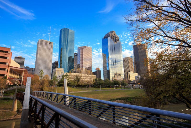 Houston Skyline editorial stock photo. Image of culture - 23172948