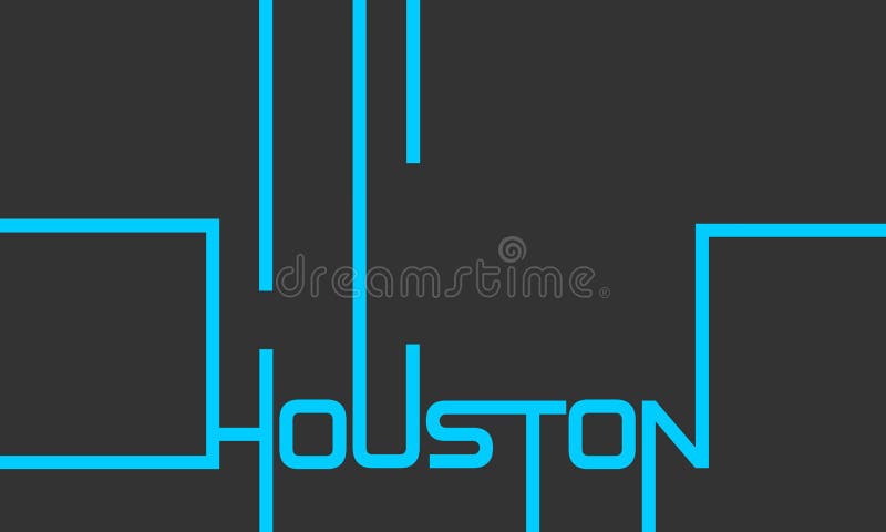 Houston text design. stock illustration. Illustration of element - 97069939