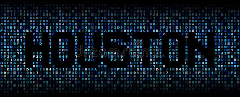Houston Text on Hex Code Illustration Stock Illustration - Illustration ...