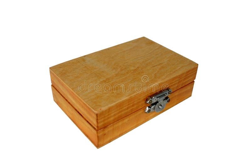 Houten doos stock afbeelding. Image of hulpmiddelen, hout - 641437