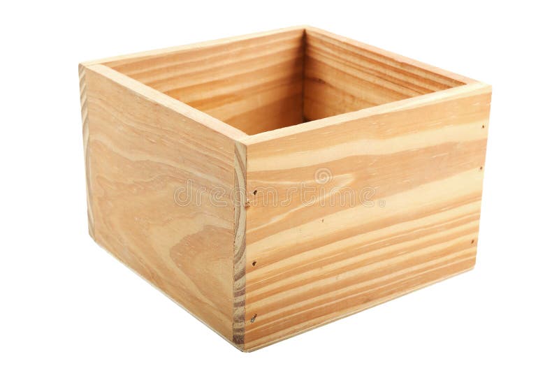 Open Houten Doos Met Scharnier Stock Afbeelding - Image of veilig, riem ...