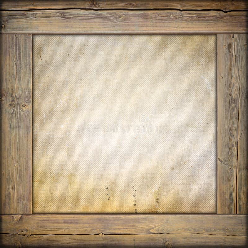 Houten kader met canvas stock foto. Image of patroon - 47388278
