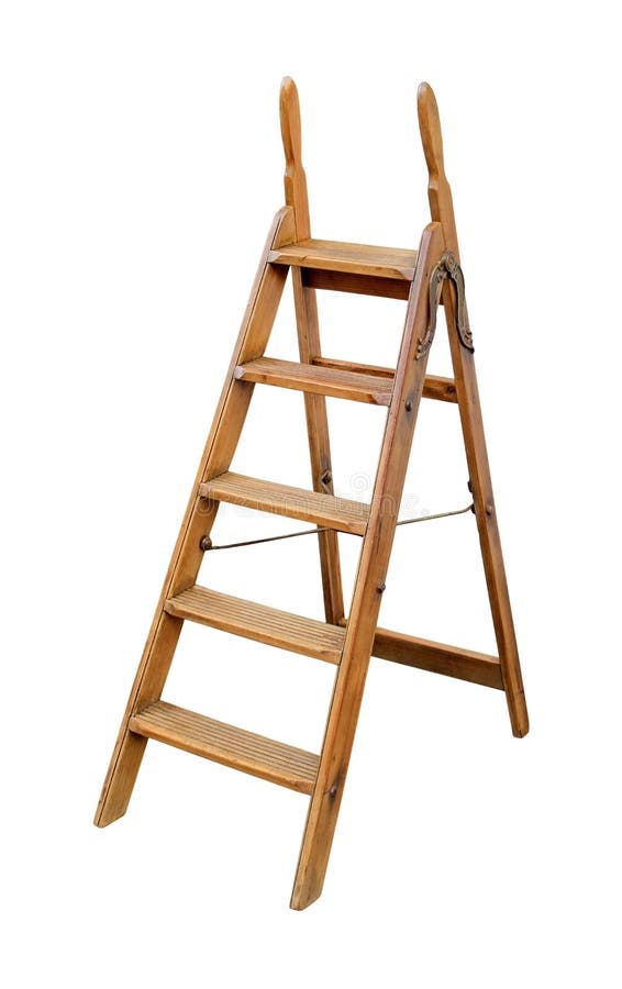 Houten ladder stock foto. Image of apparatuur, trapladder - 38857592