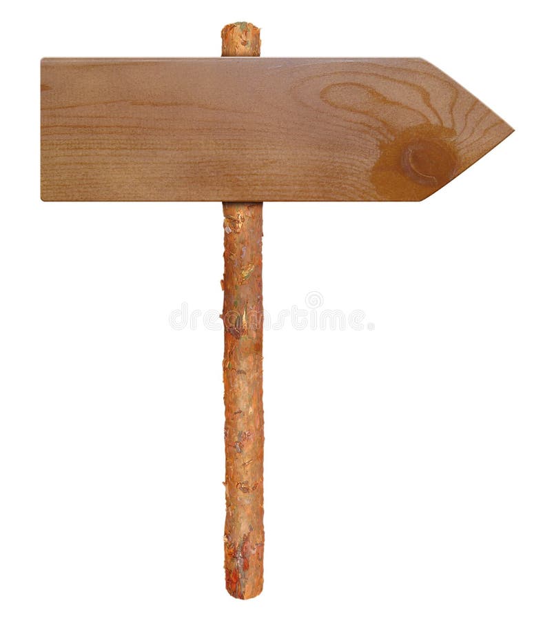 Houten lege pijl stock afbeelding. Image of houten, retro - 105122083