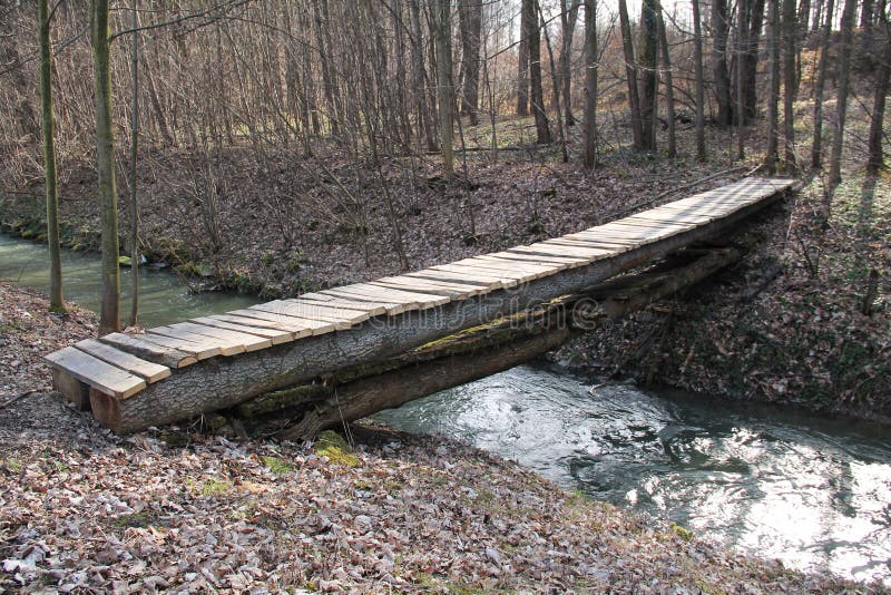 Houten Loopbrug Over Lelievijver Stock Foto - Image of zomer, houten ...