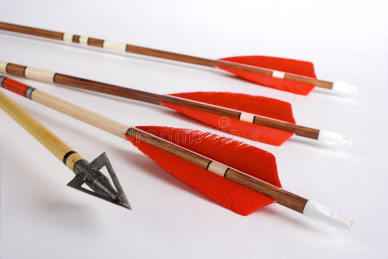 Houten pijlen stock afbeelding. Image of jacht, macht - 18475305