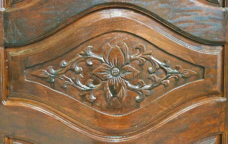 Houten Snijd Van Het Meubilair Van Laos Stock Foto - Image of trek ...