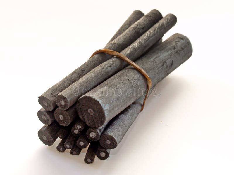 Houtskool stock foto. Image of stokken, wilg, band, hout - 930258