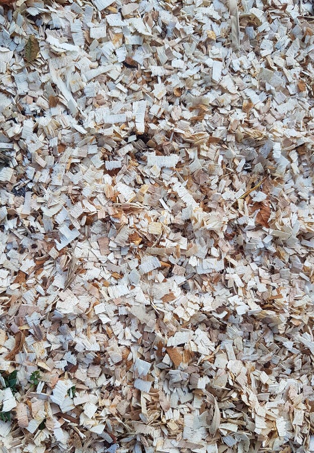Houtsnippers en spaanders stock afbeelding. Image of spaander - 214403447