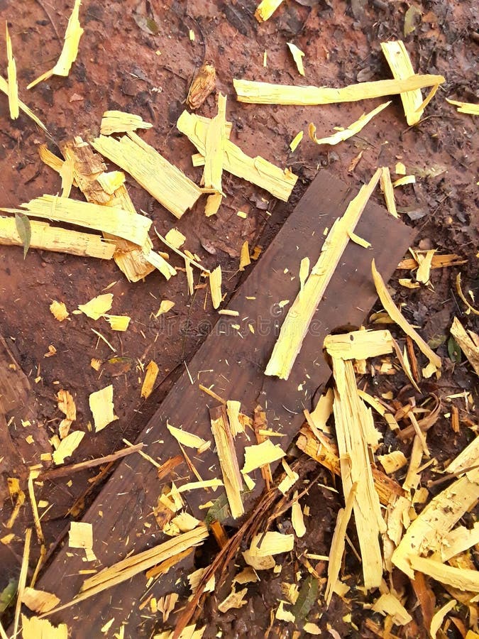 Houtspaanders, Houtsnippers, Houtsnippers En Spaanders Stock Afbeelding ...