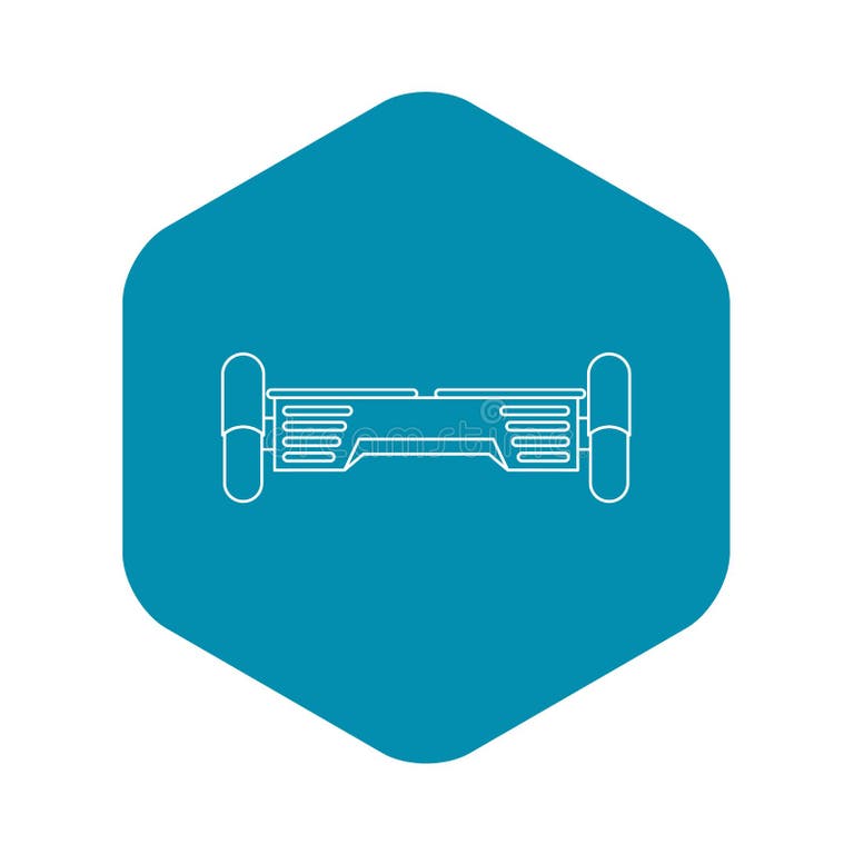 Hover Board Gyro Pod Icon, Outline Style Stock Vector - Illustration of ...