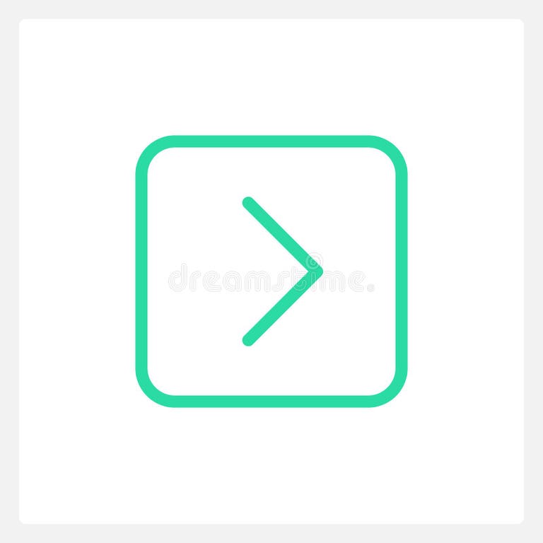 Hover Forward Button Ui Element Template Stock Vector Illustration Of