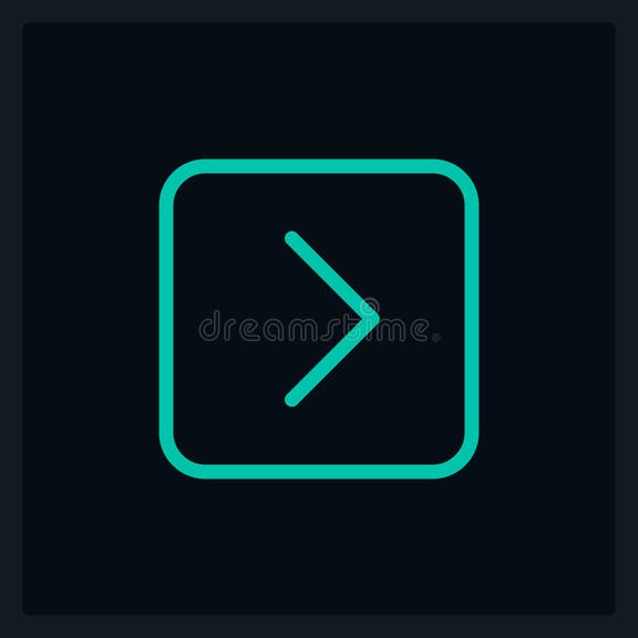 Hover Next Button Ui Element Template Stock Vector Illustration Of
