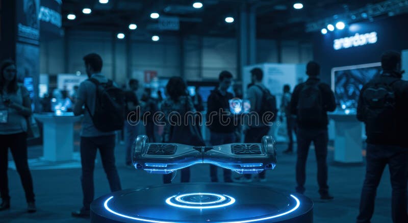 Hoverboard on Display at a Tech Expo Stock Image - Image of exhibition ...