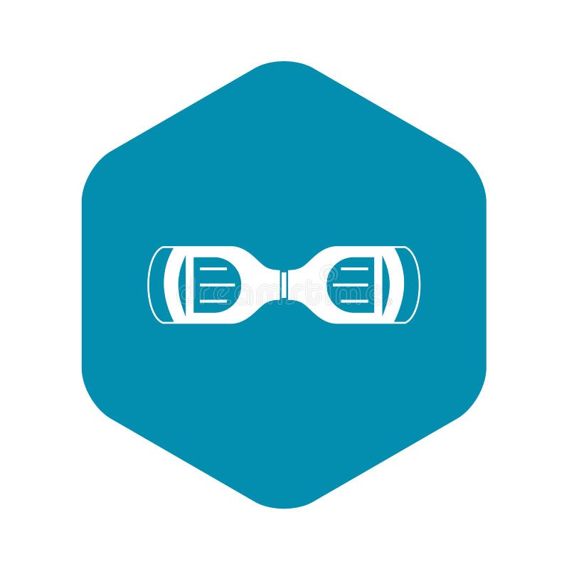 Hoverboard Gyro Pod Top View Icon, Simple Style Stock Vector ...