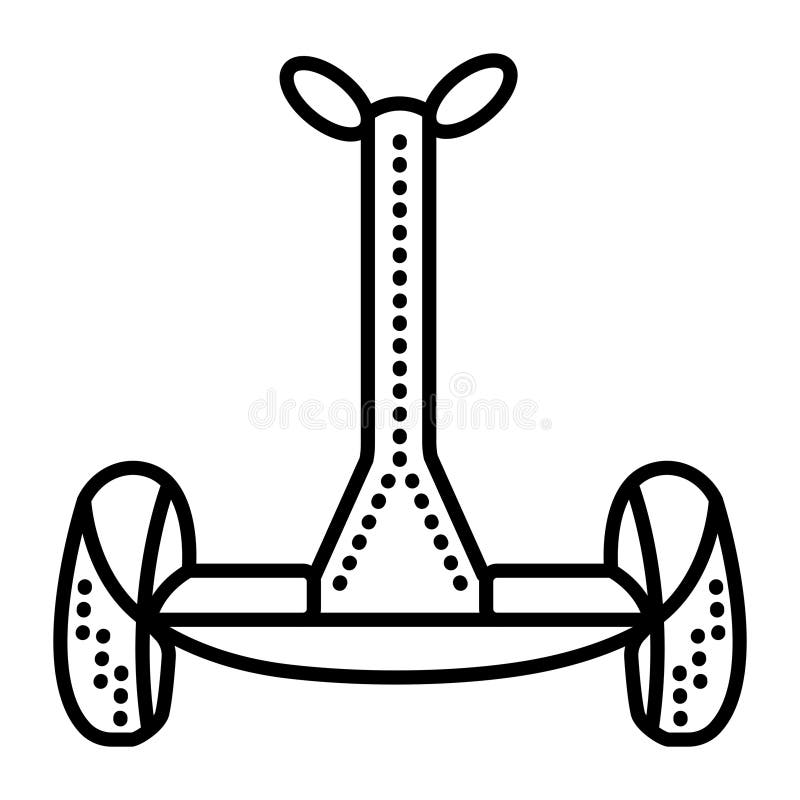 Hoverboard with Handle Icon Stock Vector - Illustration of hoverboard ...