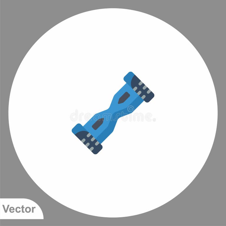 Hoverboard Vector Icon Sign Symbol Stock Vector - Illustration of icon ...